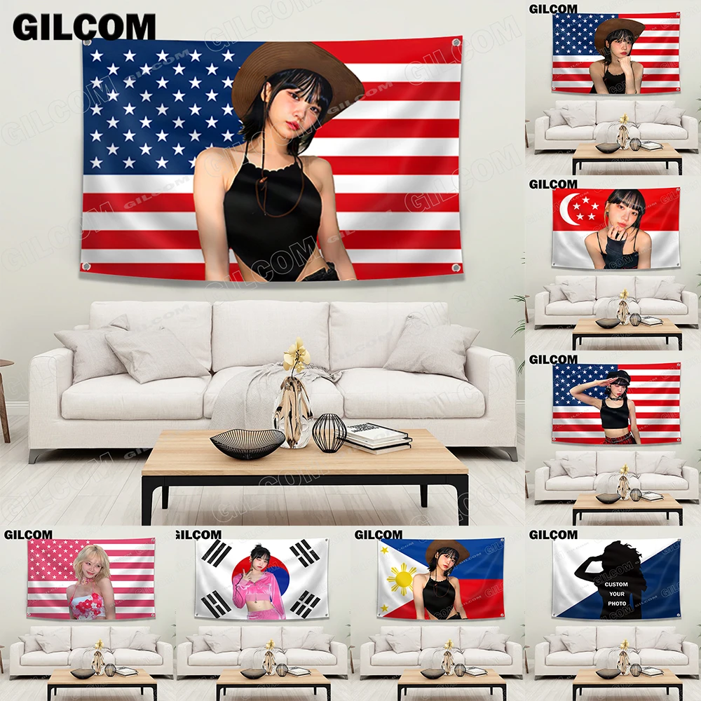 Chaewon-Flag-Kpop-Idol-Singer-Tapestry-Wall-Hanging-Poster-Gift-for ...