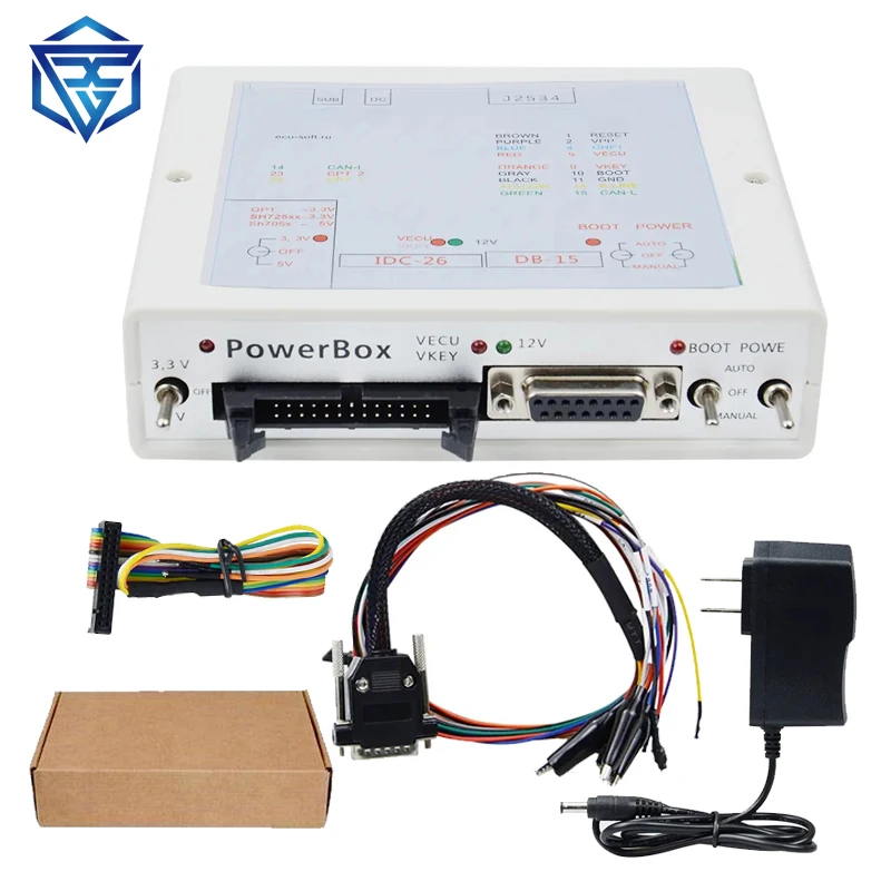 Newest Power Box for FLASH Via J2534 Works For FLASH ECU-Soft OBD ECU ...