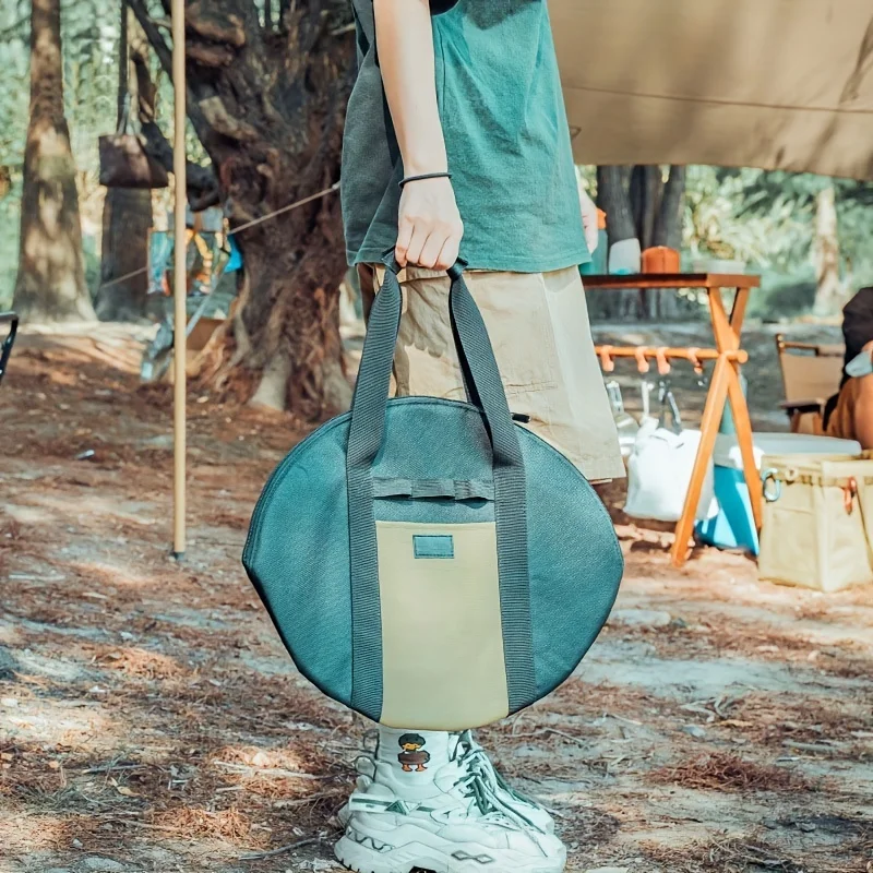 1-piece-outdoor-cast-iron-pot-storage-bag-rice-stone-baking-pan-frying ...