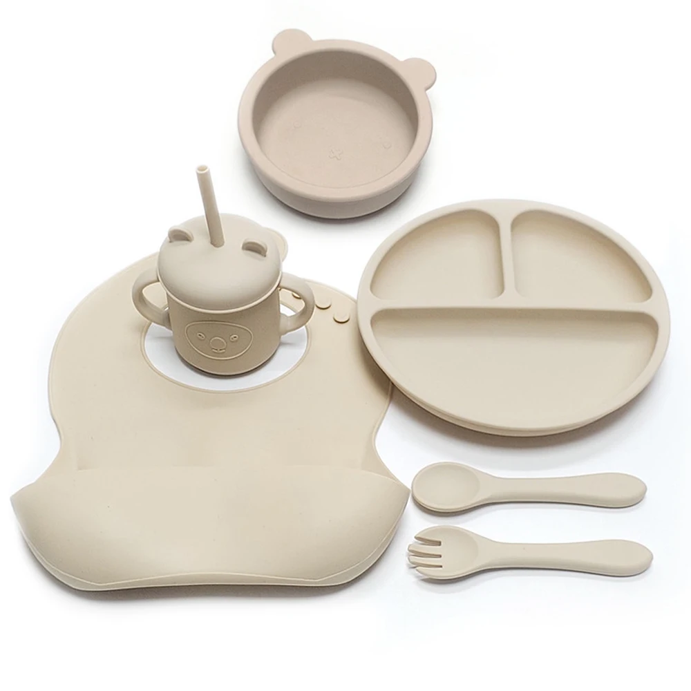 6pcs-children-s-silicone-tableware-set-for-men-and-women-children-s ...