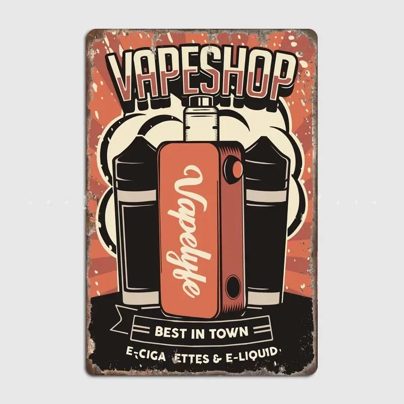 Vapor-Classic-Vape-Poster-Art-on-Tin-Metal-Perfect-for-Wall-Decoration ...
