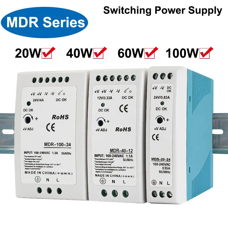5v-12v-24v-48v-power-MDR-20W-60w-100w-industrielle-mini-ac-dc-din-rail ...