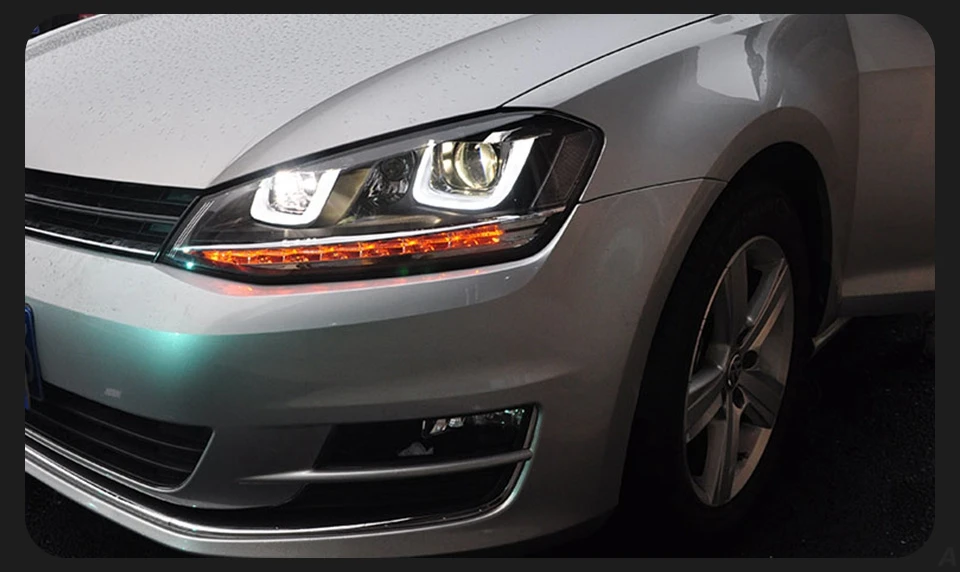 Car Styling for VW Golf 7 Headlights MK7 LED Headlight R-LINE Design ...