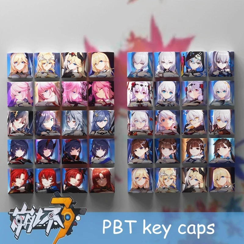 4 Keys/set Honkai Impact 3 Keycaps Pbt Dye Sublimation Key Caps For Mx ...