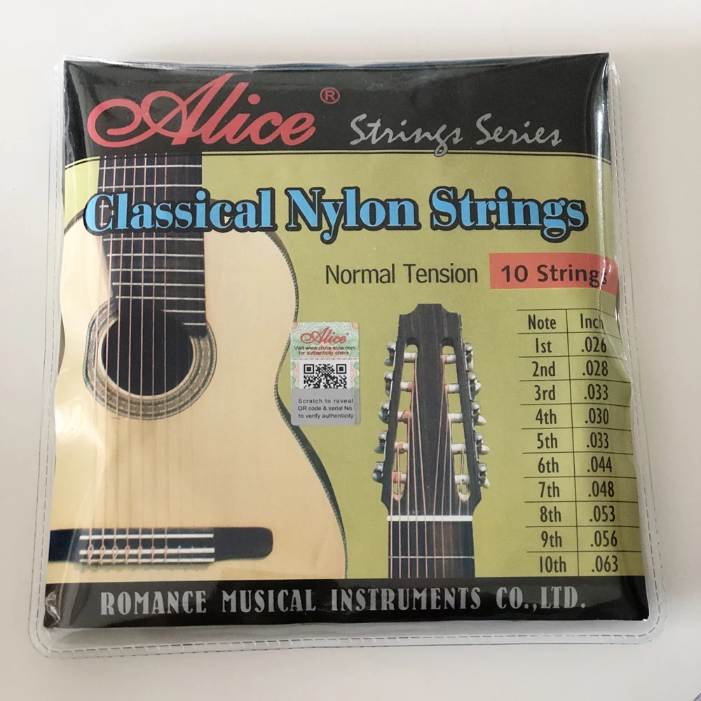 Alice AC1032C Clear nylon trebles copper alloy wound basses anti rust ...
