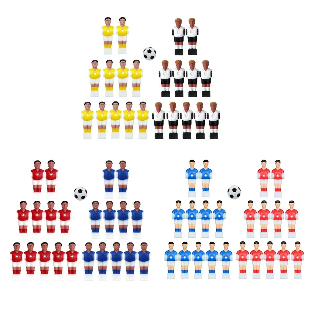 22x Foosball Men Soccer Table Football Players w/ Ball Game Acces Mini ...