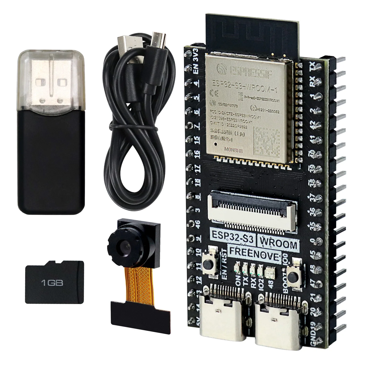 Freenove Esp32 S3 Wroom Cam Fnk0085 Lang Ship