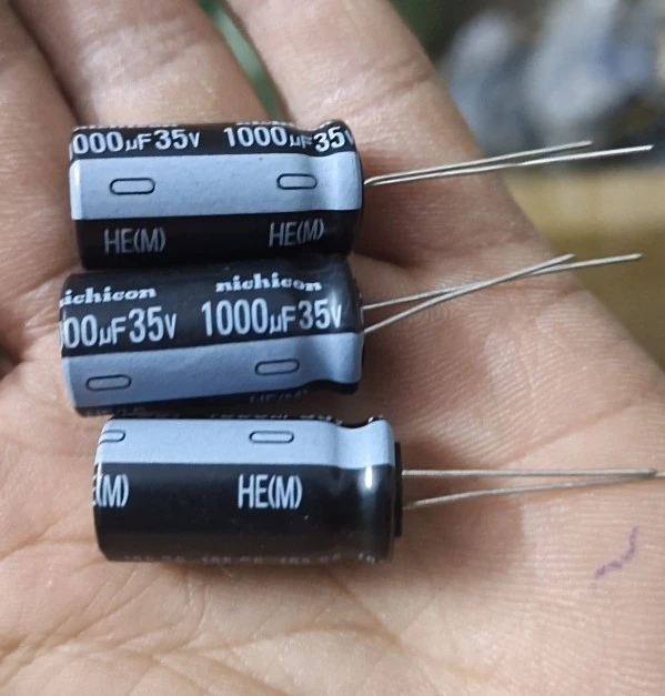 20pcs New Nichicon He 35v1000uf 12.5x25mm Aluminum Electrolytic ...