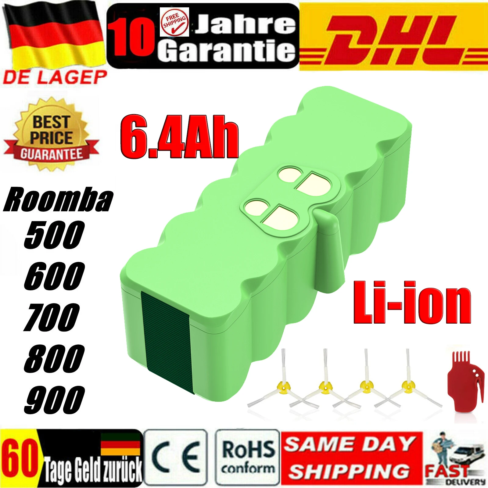 14.4V For iRobot Roomba 500 Vacuum Cleaner Battery 900 985 980 960 785 ...