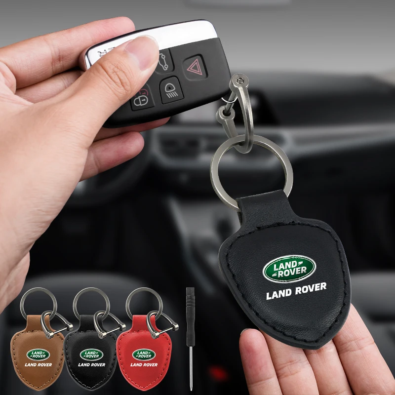 Leather-Car-Fashion-Styling-Keychain-Car-Key-ring-For-Land-Rover ...