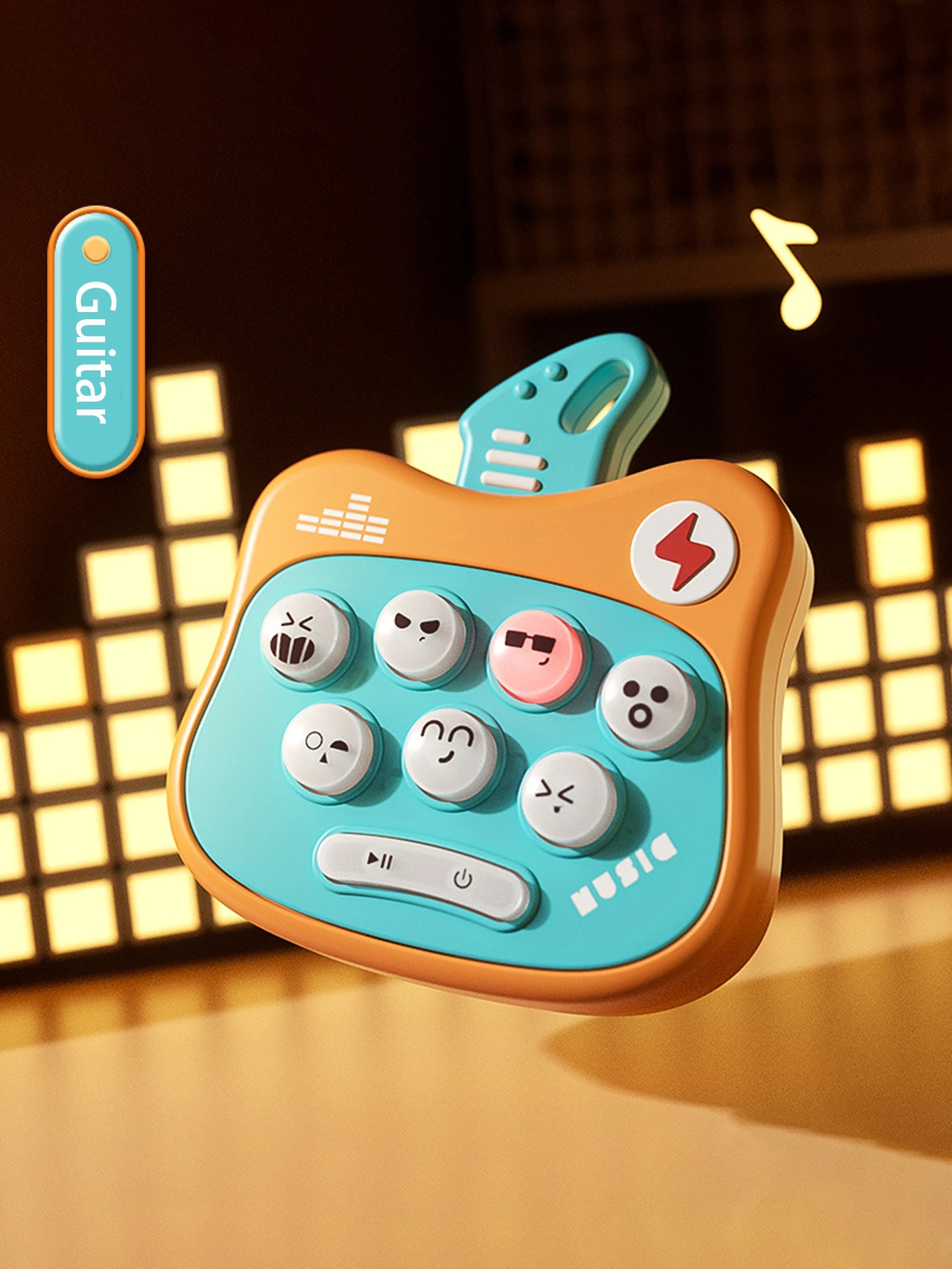 1 pieza de guitarra, tambor, saxofón, piano, instrumento musical, Whack ...