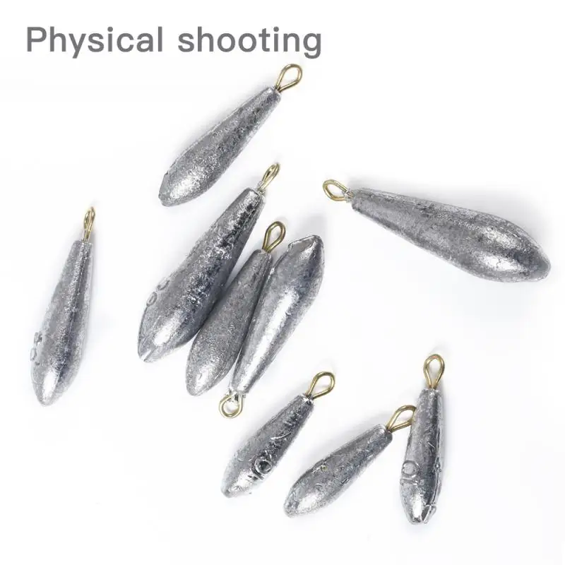 10pcs-box-Drop-Shape-Fishing-Sinker-10g-15g-20g-30g-40g-50g-Drop-Shot ...