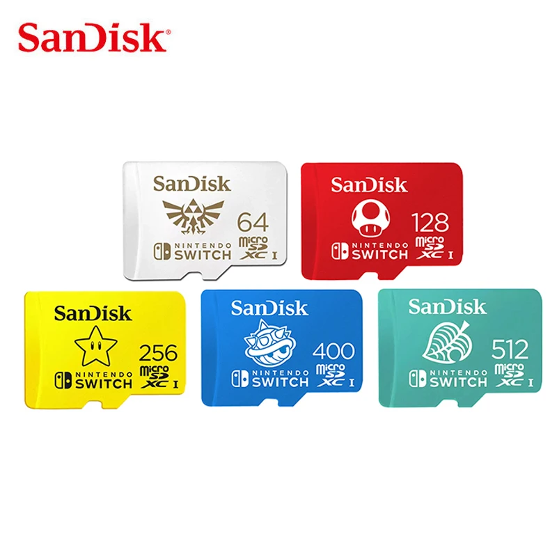 SanDisk-NINTENDO-SWITCH-Micro-SD-Card-128GB-U3-4K-Memory-Card-64GB-TF ...