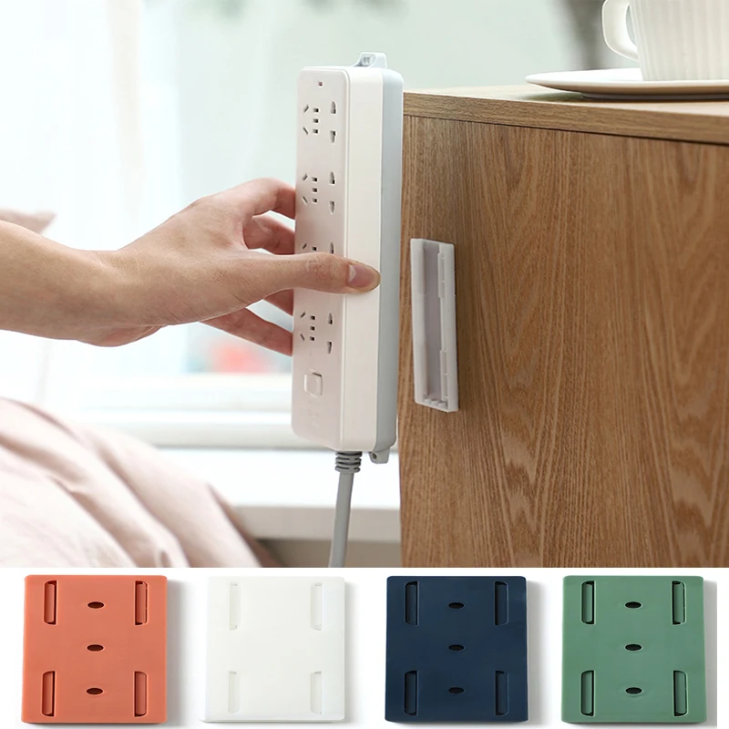 Punchfree-Plug-Sticker-Holder-Wall-Fixer-Power-Strip-Holders-Storage ...