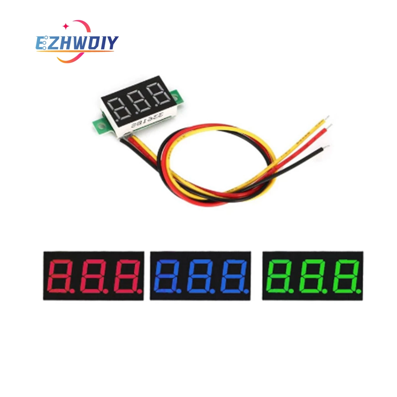 Three-wire DC digital display voltmeter head 0.36 "LED digital ...