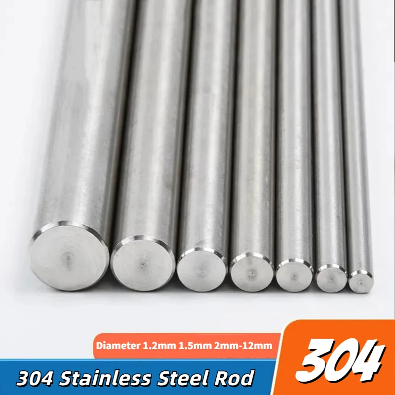 1PCS-304-Stainless-Steel-Rod-Diameter-1-2mm-1-5mm-2mm-12mm-Linear-Shaft ...
