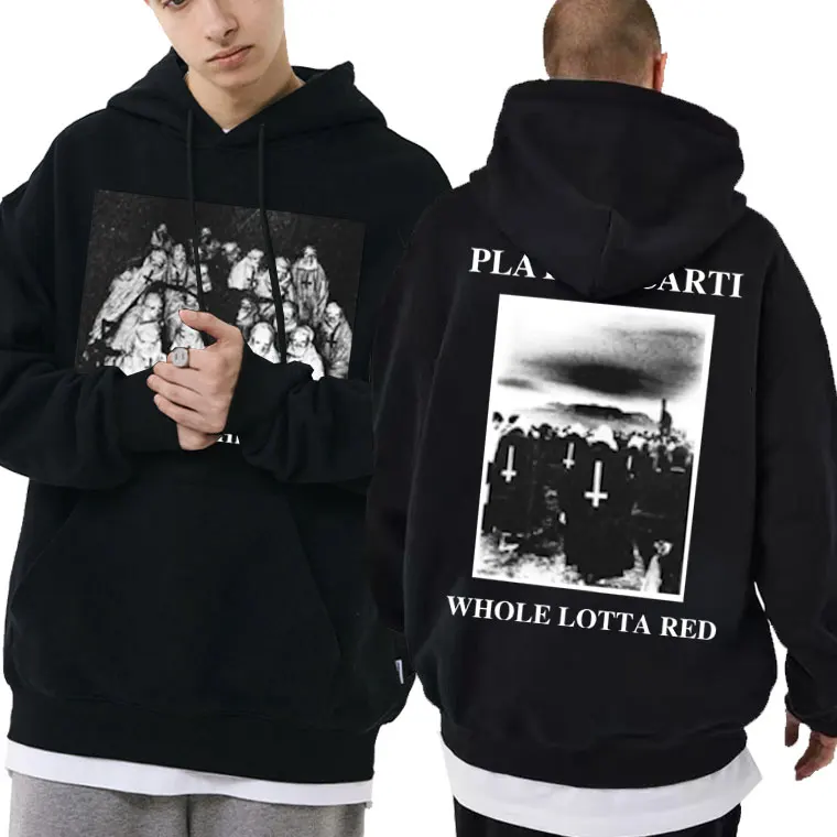 Playboi Carti Men Women Vintage Hip Hop Hoodies Whole Lotta Red Music ...