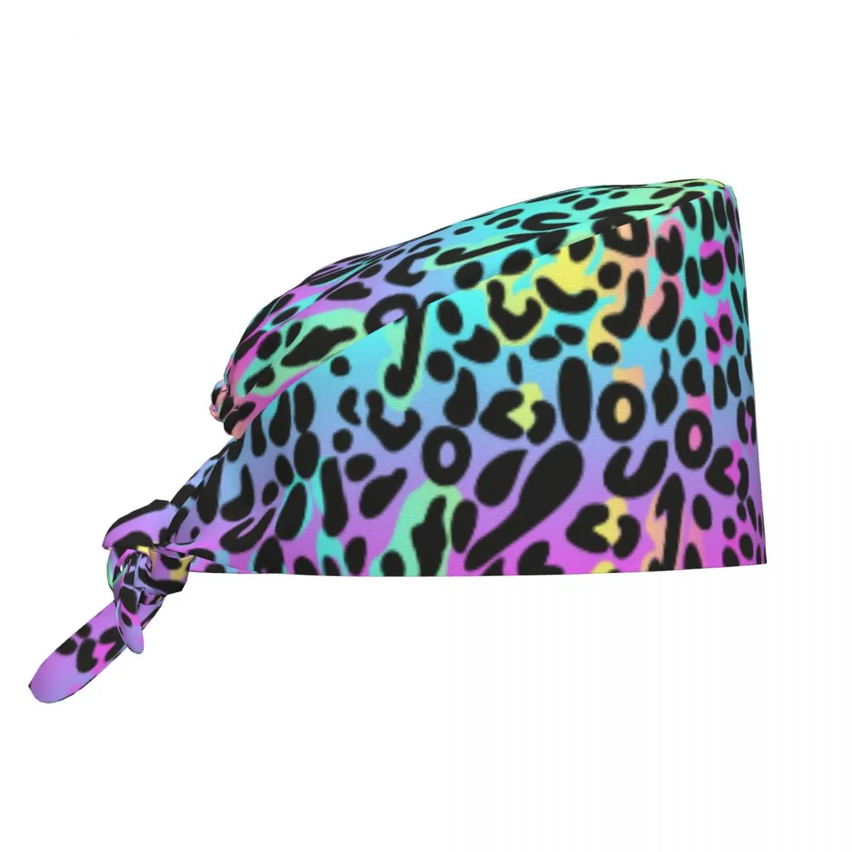 Neon Leopard Print Breathable Scrub Hat Surgical Scrub Caps Unisex ...