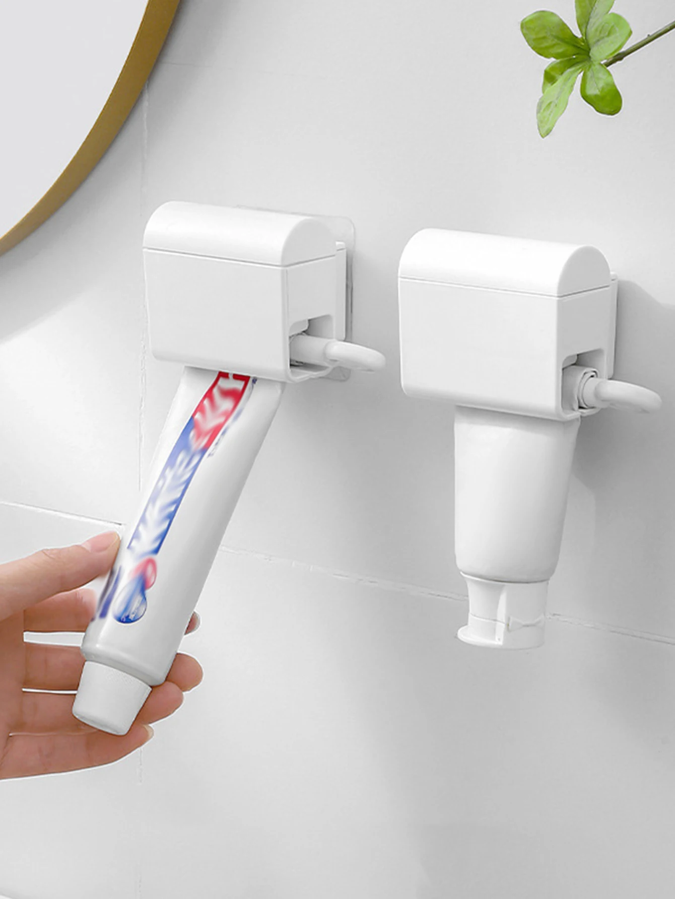 Wall-mounted-Toothpaste-Squeezer-Bathroom-Accessories-Toothpaste-Dispenser-Holder-Self-adhesion ...