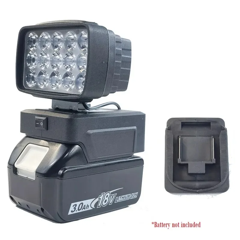 Work-Lights-for-Makita-18V-Li-ion-Battery-15-LED-Lamps-With-USB-Charger ...