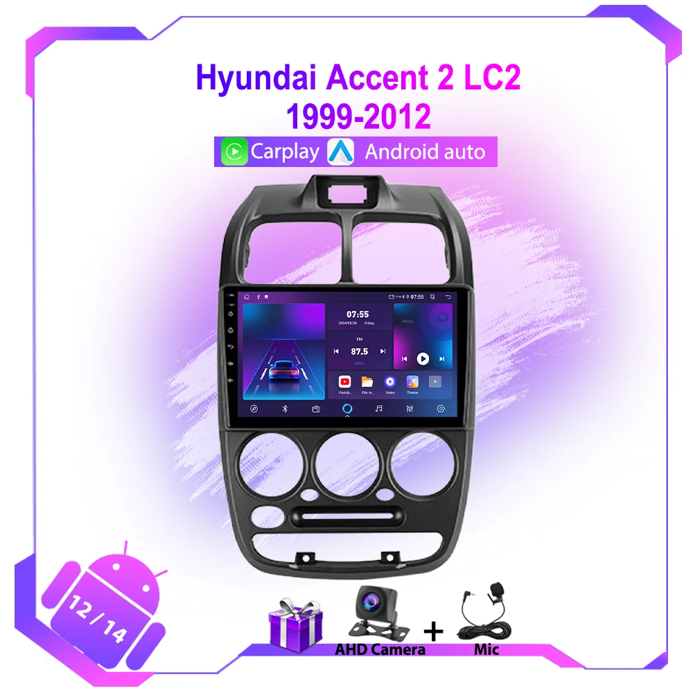 Car Android Auto For Hyundai Accent II 2 LC2 1999 - 2012 Radio Stereo ...