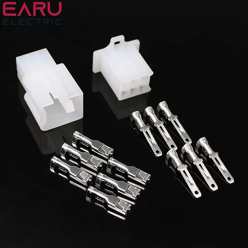 Earu 10/20Set 2.8mm 2/3/4/6/9 Pin Automotive 2.8 Electrical Wire Connector Male Female Cable ...