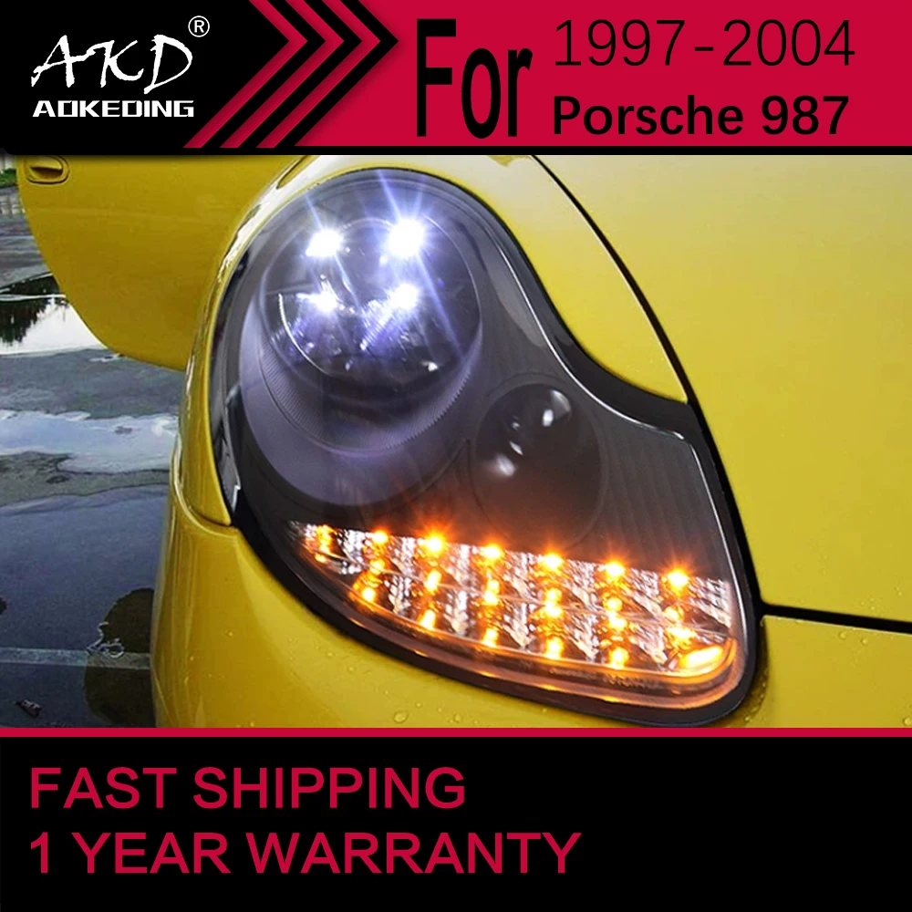 Car-Lights-for-Porsche-boxster-986-LED-Headlight-1997-2003-986-Lamp-Drl ...
