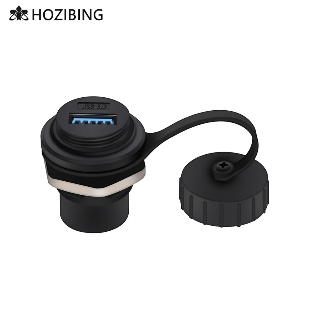 1pc Waterproof USB 3.0 Connector Panel Mount Chassis Connector ...