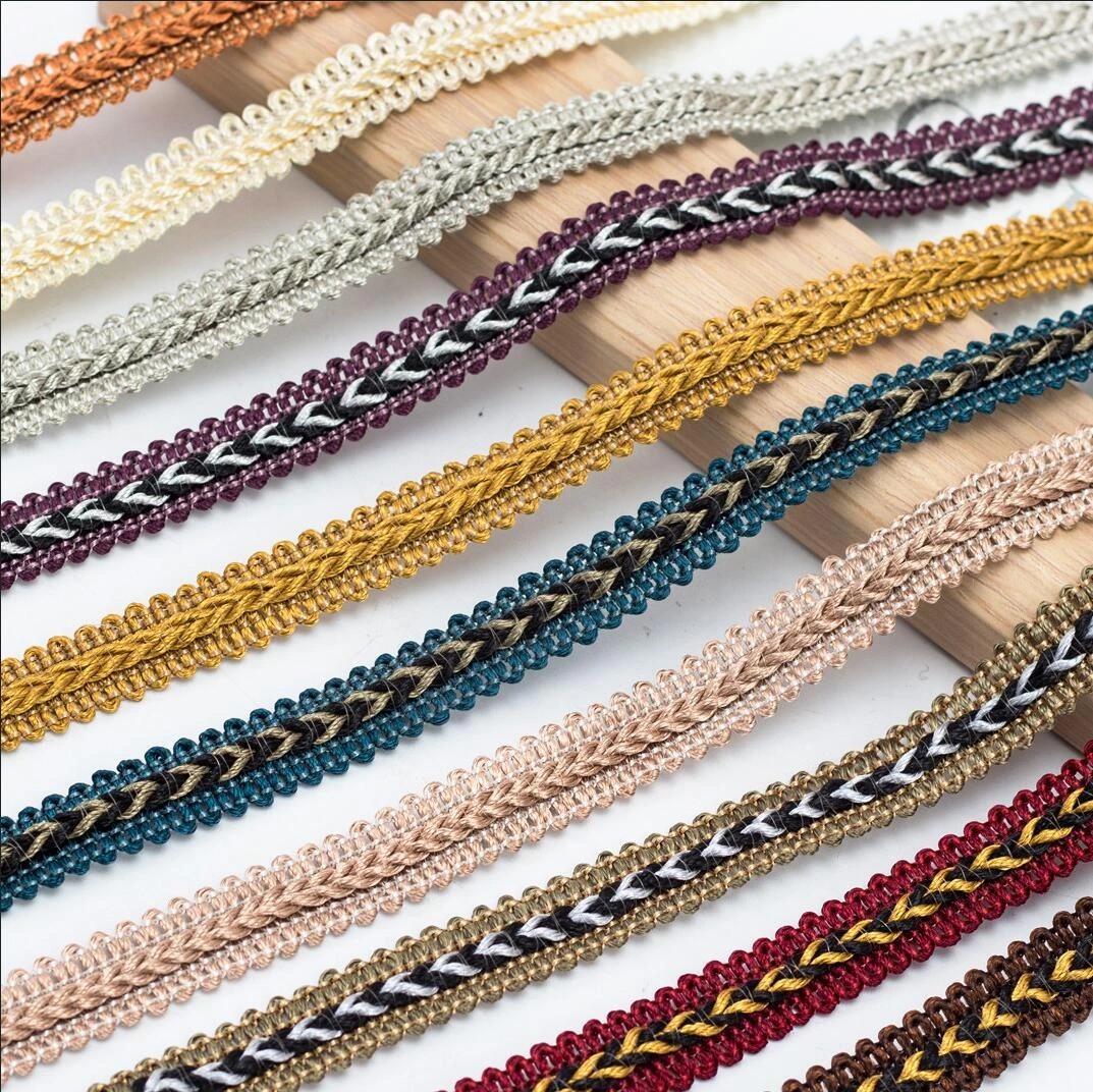 14meters Handmade Ethnic Embroidered Webbing Indian Lace Trim Braided ...