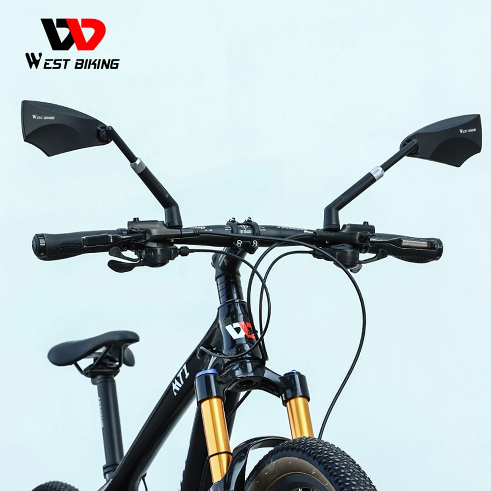 WEST-BIKING-Anti-Glare-Bicycle-Mirror-Explosion-Proof-Handlebar-Rear ...