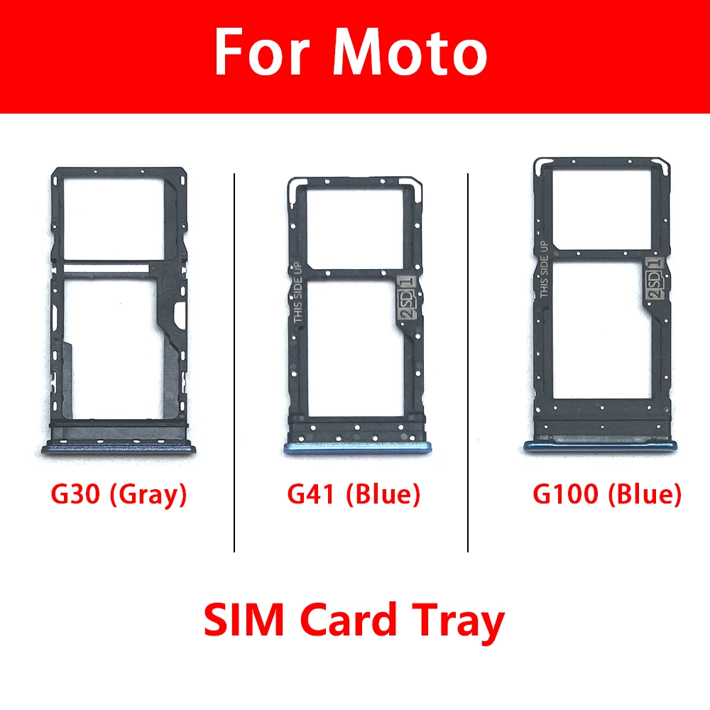 20 Pcs Sim Card Slot Tray Holder For Moto G22 G30 G41 G50 5G G60 G100 ...
