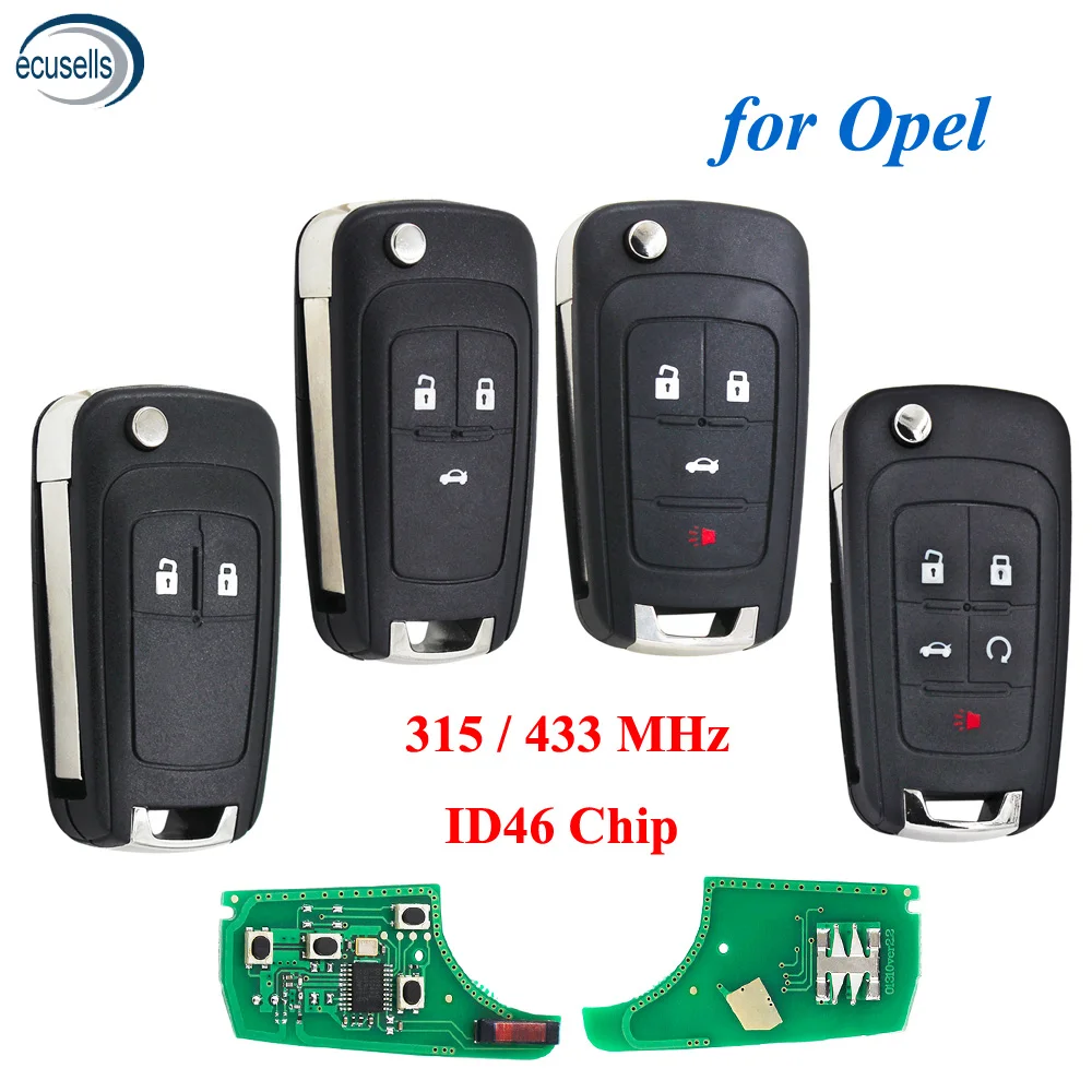 2-3-4-5-Buttons-Remote-Key-Fob-315MHZ-433MHZ-ID46-Chip-For-Opel-AstraJ ...