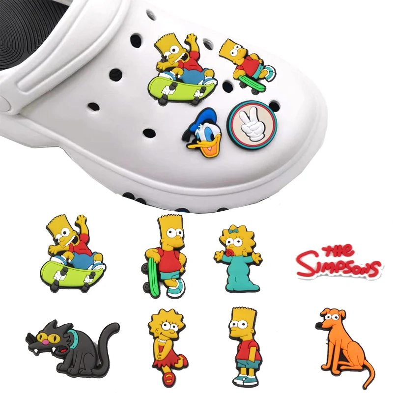 DIY-The-Simpsons-Cartoon-Shoe-Charms-Crocs-Cute-Animal-Decoration ...
