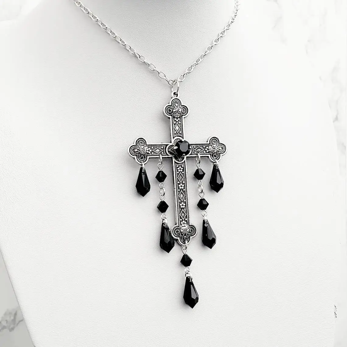 Witch Of A Cross Necklace