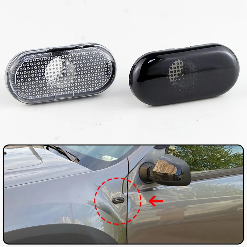 2PCS Only Shell, LED Side Marker Light Cover For Nissan Interstar X70 ...
