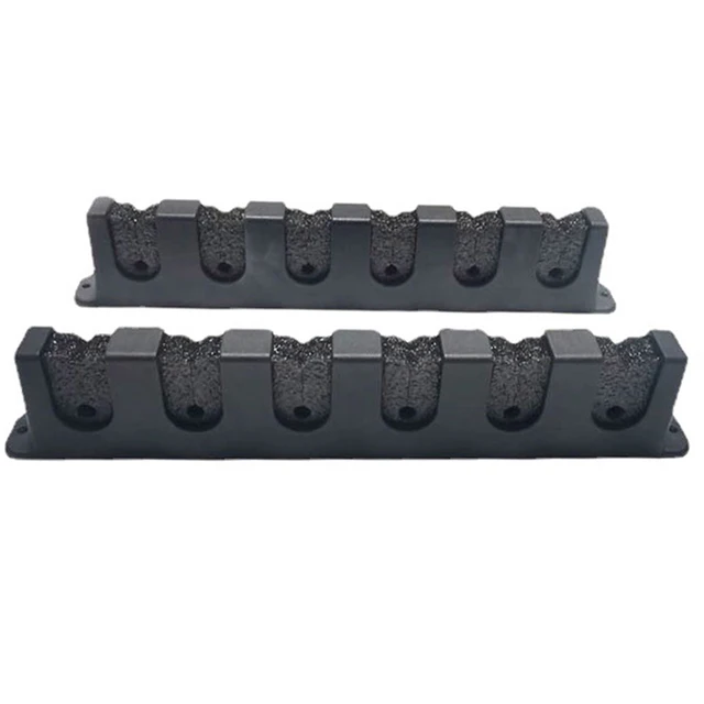 Fishing Rod Holder Stand Kit 6 Holes Black ABS Plastic Wear-resistant ...