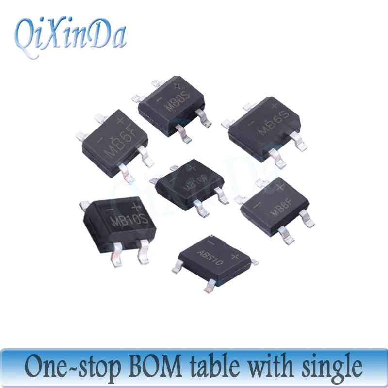 50PCS-LOT-MB6S-MB6F-MB8S-MB8F-MB10S-MB10F-ABS10-ABS210-SOP-4-Diode ...