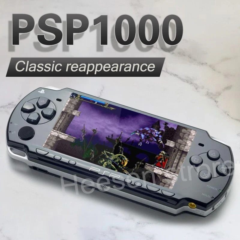 오리지널 소니 PSP1000 게임 콘솔, PSP 핸드헬드 gba 게임 더블 핸드 헬드 아케이드 게임 콘솔 FC ...