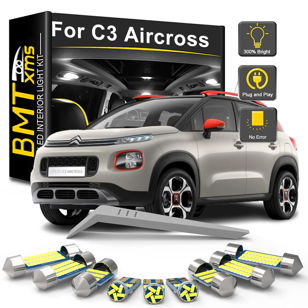BMTxms-8Pcs-Canbus-Light-Bulb-Kit-For-Citroen-C3-Aircross-2017-2018 ...