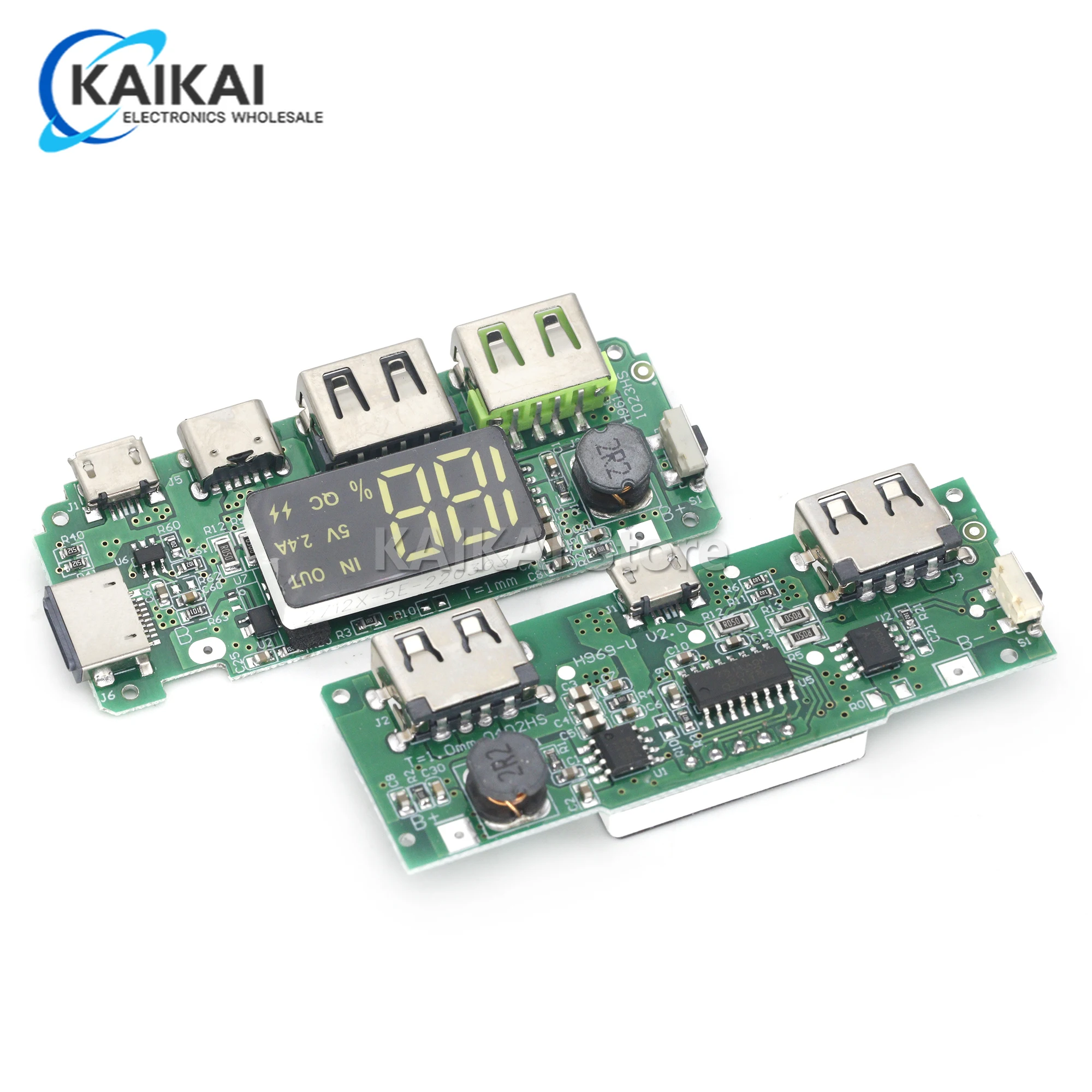 LED-Dual-USB-5V-2-4A-Micro-Type-C-USB-Mobile-Power-Bank-18650-Charging ...