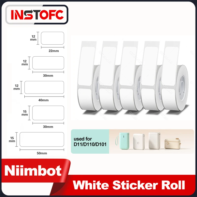 Offical-Label-Paper-Rolls-Compatible-for-Niimbot-D11-D101-D110-Thermal ...