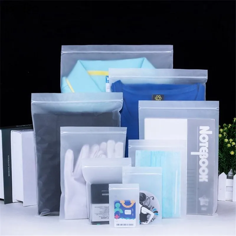 Customized Logo Large Thick Soft Plastic Storage Bag Jewelry Ziplock ...