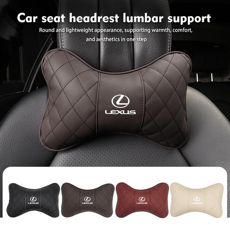 Universal-Car-Neck-Pillow-Headrest-Lumbar-Back-Support-For-Lexus-CT-ES ...