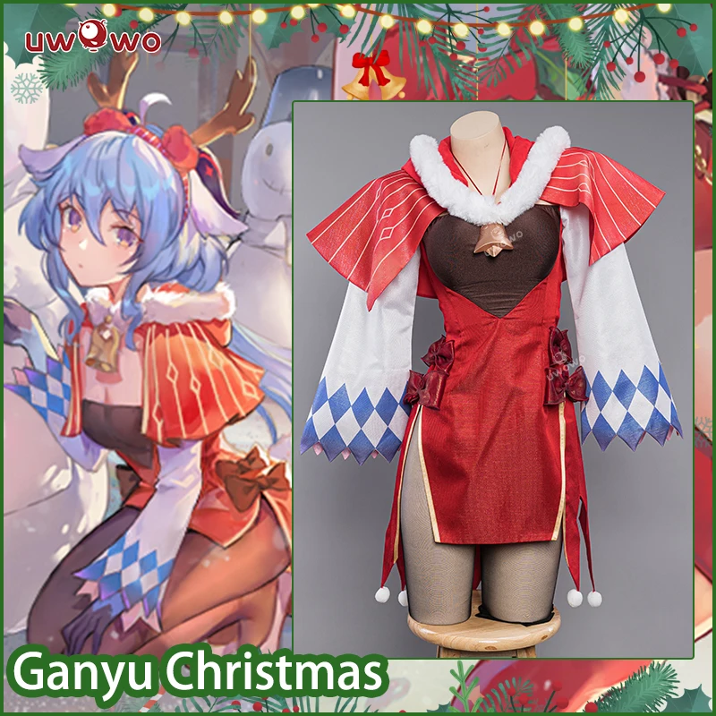 In-Stock-UWOWO-Christmas-Ganyu-Cosplay-Game-Genshin-Impact-Fanart-Cos ...