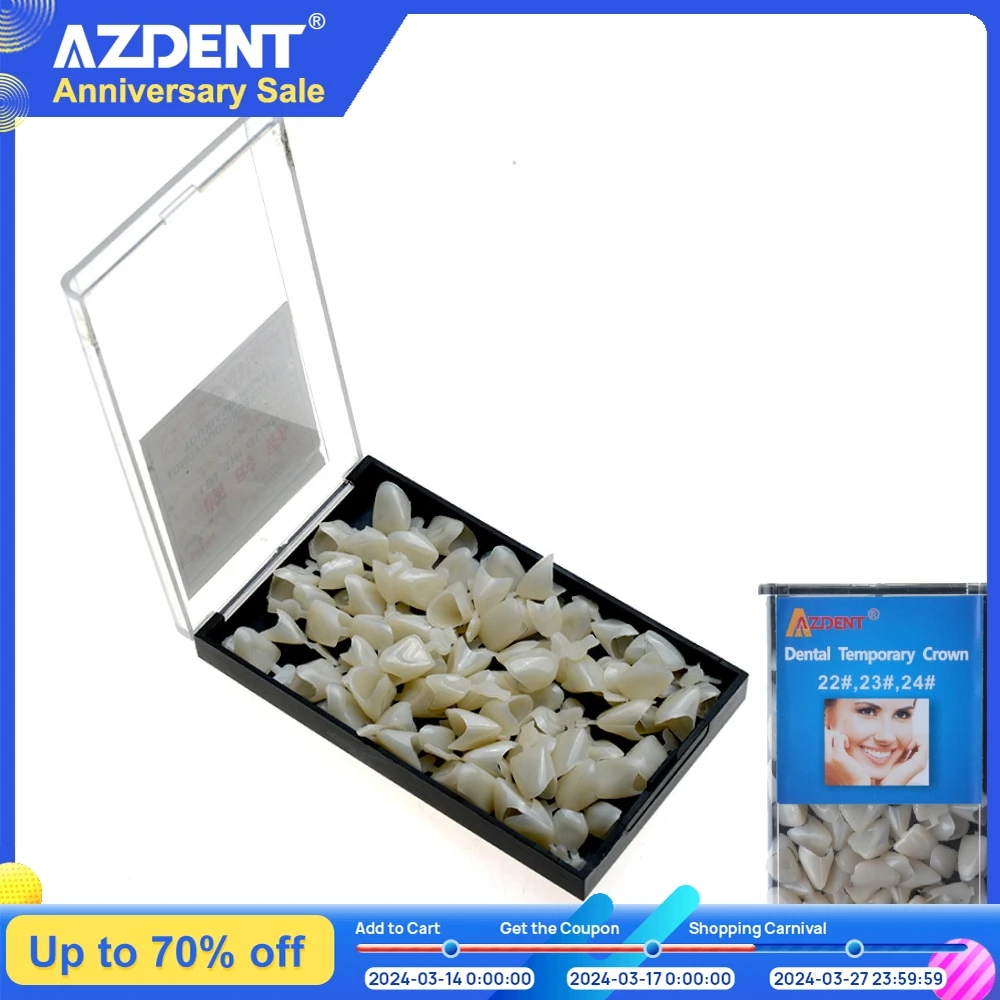AZDENT-Dental-Temporary-Crown-Porcelain-Materials-Anterior-Teeth ...