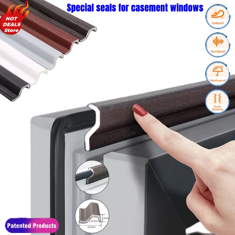 New 40m Window Seal Strip Weather Stripping Door Draft Stopper Acoustic ...