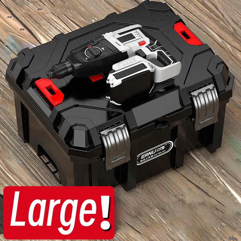 22/24 Inch Empty Large Tool Box Multifunctional Hard Case Stackable ...