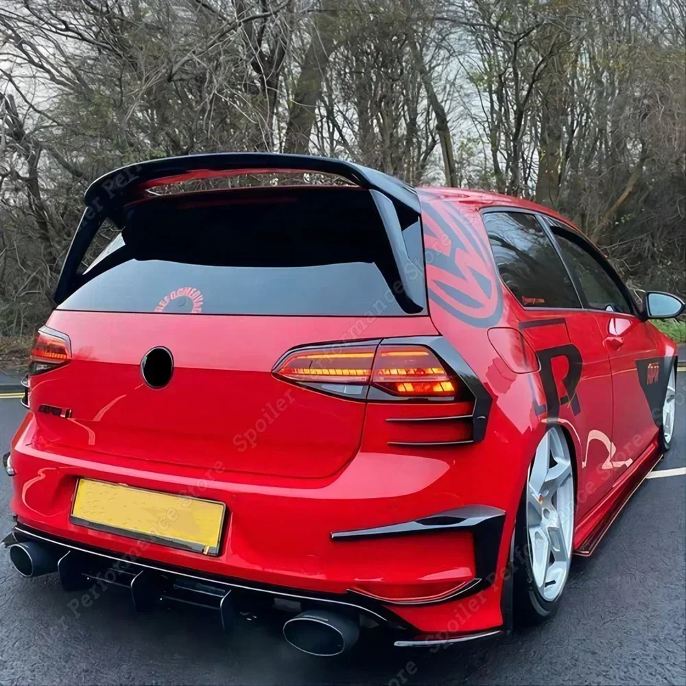 Car-Rear-Bumper-Diffuser-Spoiler-Lip-Rear-Side-Splitters-Exhaust-Lip ...