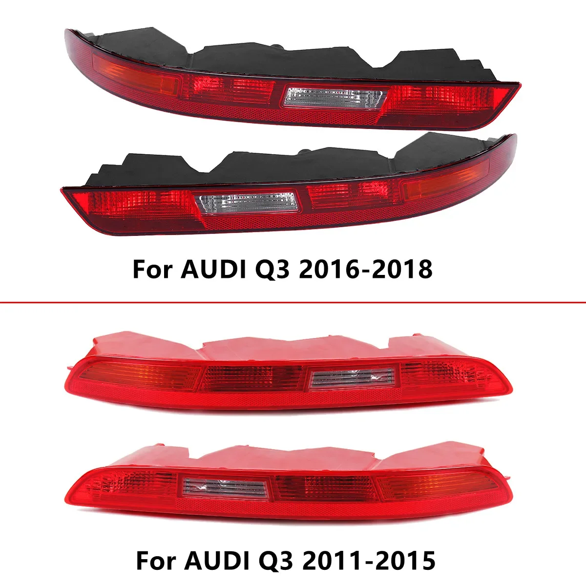Red-Car-Rear-Bumper-Tail-Light-Reverse-Lamp-With-bulbs-For-Audi-Q3-2011 ...