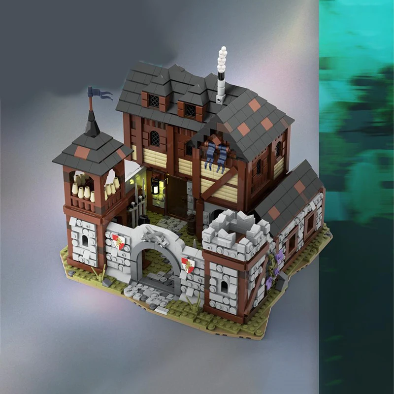 UCS-Famous-Castle-Building-MOC-Building-Block-Medieval-Village-Scene ...